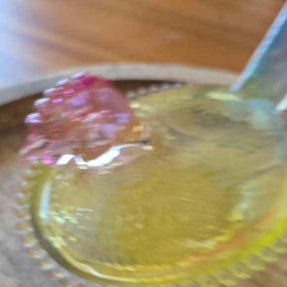 Art | Glass Hen On A Nest Tri Color | Poshmark